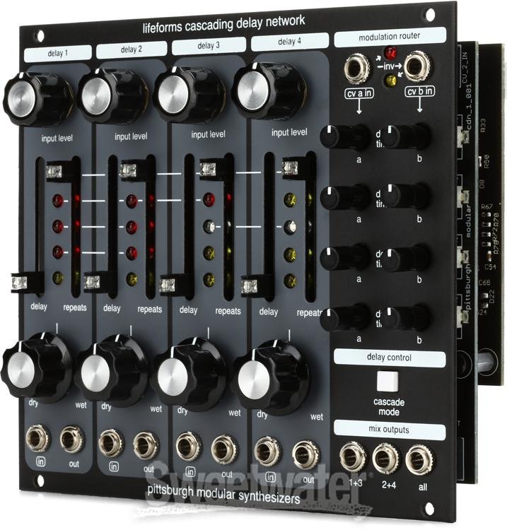 Pittsburgh Modular Lifeforms Cascading Delay Network - Quad Delay Matrix Eurorack Module ...