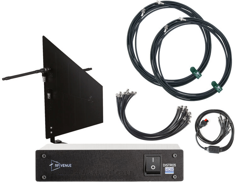 RF Venue DISTRO5 HDR Antenna and Power Distribution System with ...