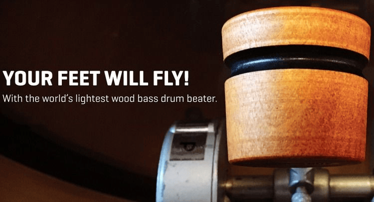 Low Boy Puff Daddy Bass Drum Beater - Lightweight, Black with Copper ...