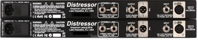 Empirical Labs EL8-S Distressor Stereo Pair | Sweetwater
