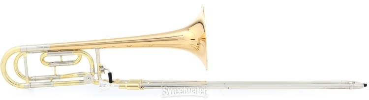 Eastman ETB430G Intermediate Performance Trombone - Gold Brass Bell - F ...
