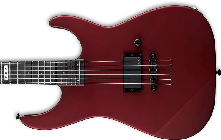 ESP E-II M-1 Thru NT Electric Guitar - Deep Candy Apple Red Satin ...