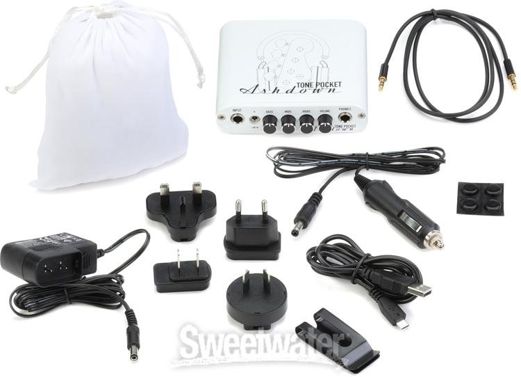 Ashdown Tone Pocket Bass Headphone Amplifier - White | Sweetwater