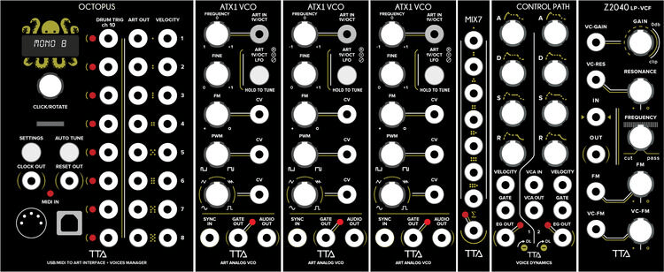 Tiptop Audio ART Eurorack Modular Analog Bundle - S2 MIDI-controlled ...
