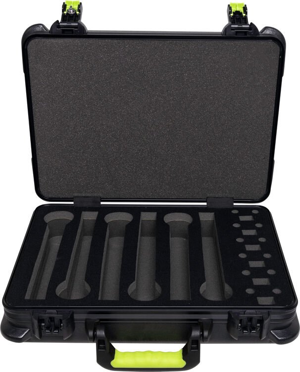 Shure by Gator Molded Case with Drops for 6 Wireless Microphones ...