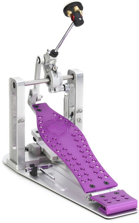 DW DWCPMDDPU MDD Machined Direct-drive Single Bass Drum Pedal - Purple, Sweetwater Exclusive