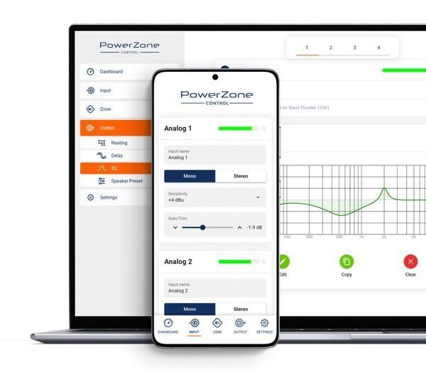Blaze Audio PowerZone Connect 4008 4,000-watt 8-channel 70V/100V Power Amplifier | Sweetwater