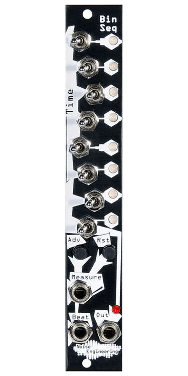 Noise Engineering Bin Seq 8-step Trigger/Gate Sequencer Eurorack Module - Black | Sweetwater