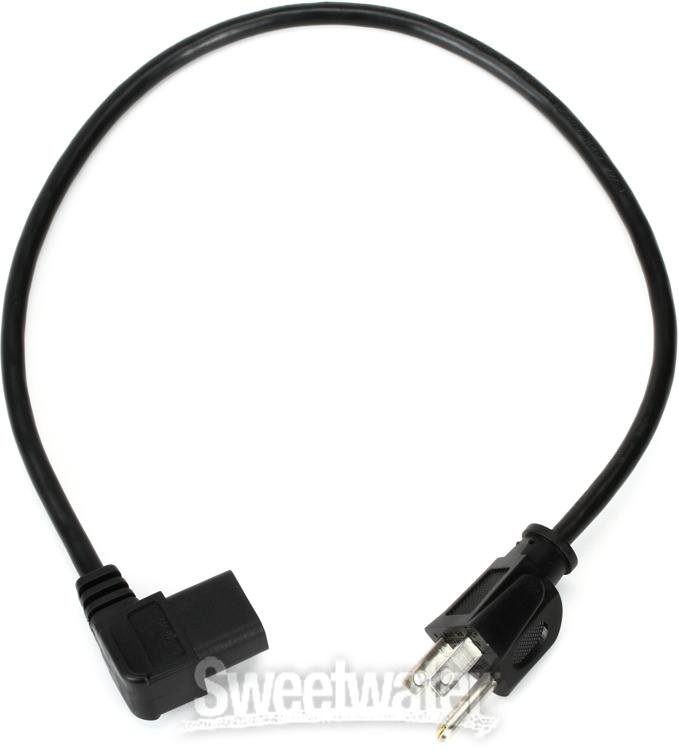 Hosa PWC-141.5R Right-angle IEC C13 Power Cable - 1.5 foot | Sweetwater