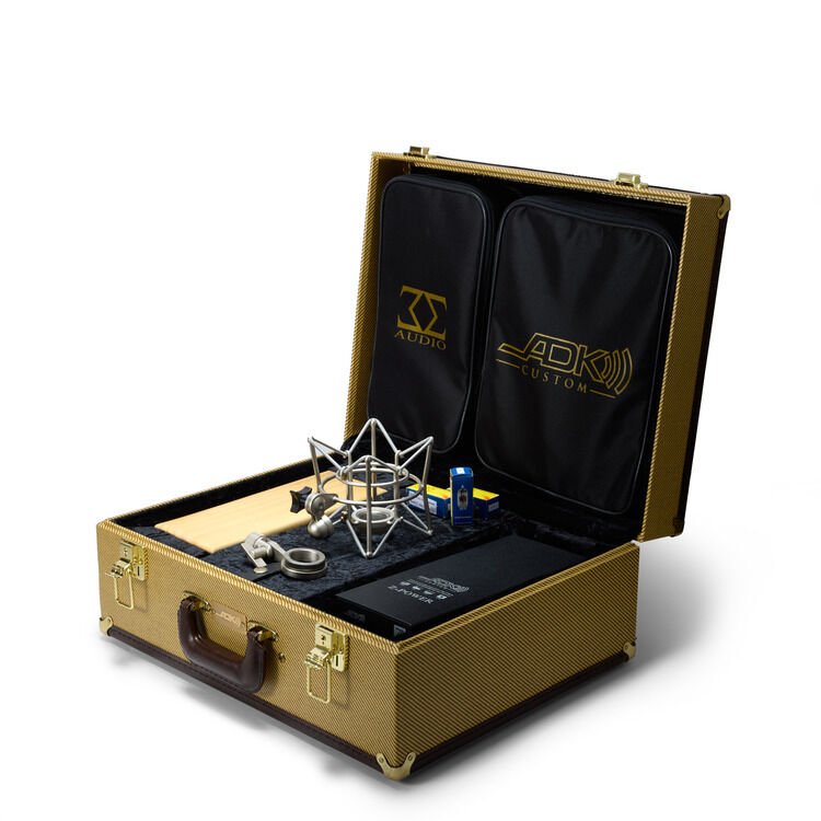 ADK Z² 251 Custom Z-Mod David Bock Silver Edition Multi-pattern Tube Condenser Microphone ...