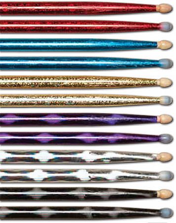 colored drumsticks