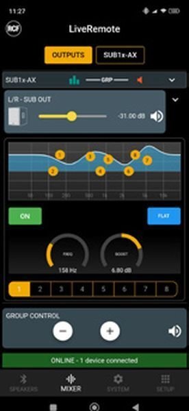 RCF SUB 15-AX 2,200-watt 15-inch Active Subwoofer - Black | Sweetwater