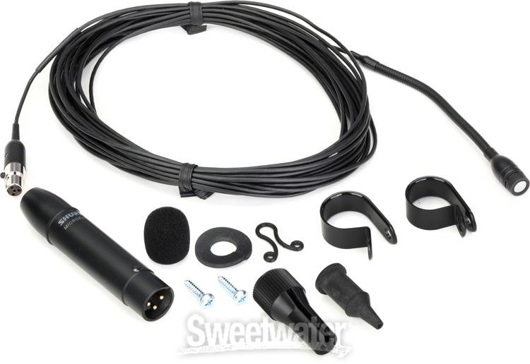 Shure MX202B/C Microflex Overhead Cardioid Microphone - Black | Sweetwater