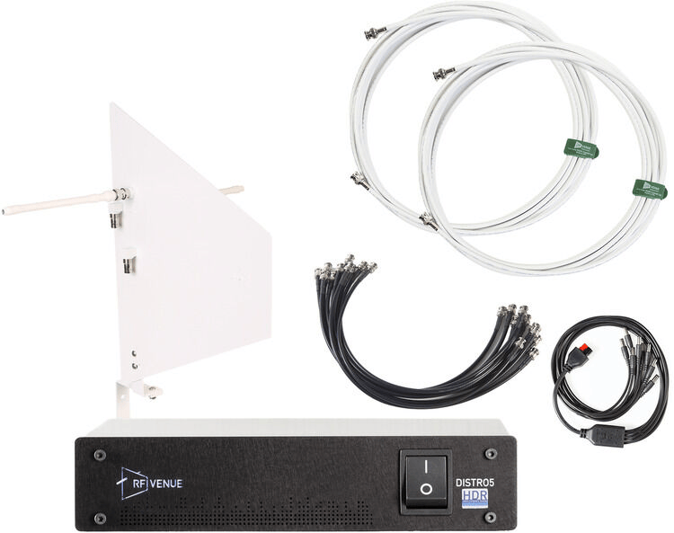 RF Venue DISTRO5 HDR Antenna and Power Distribution System with ...