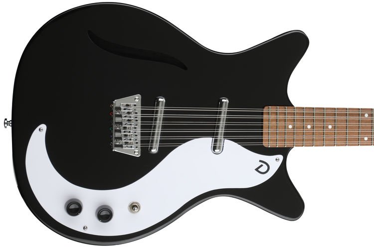 Danelectro Vintage 12 String Electric Guitar - Black | Sweetwater