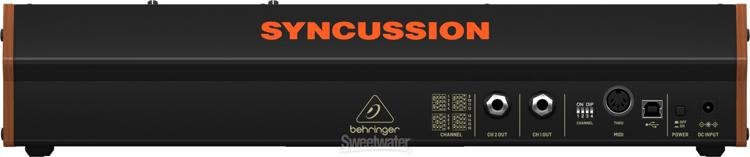 Behringer Syncussion SY-1 Dual-channel Analog Percussion Synthesizer | Sweetwater