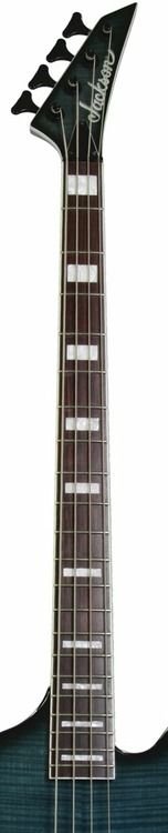 Jackson Kelly Bird JS3Q Bass Guitar - Transparent Blue Burst | Sweetwater