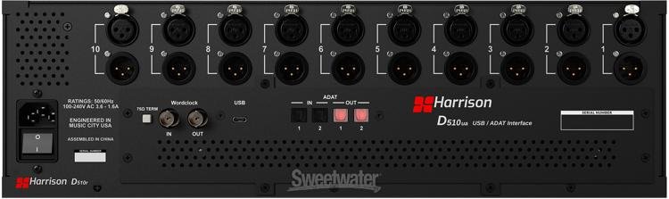 Harrison Audio D510ua USB/ADAT Audio Interface | Sweetwater