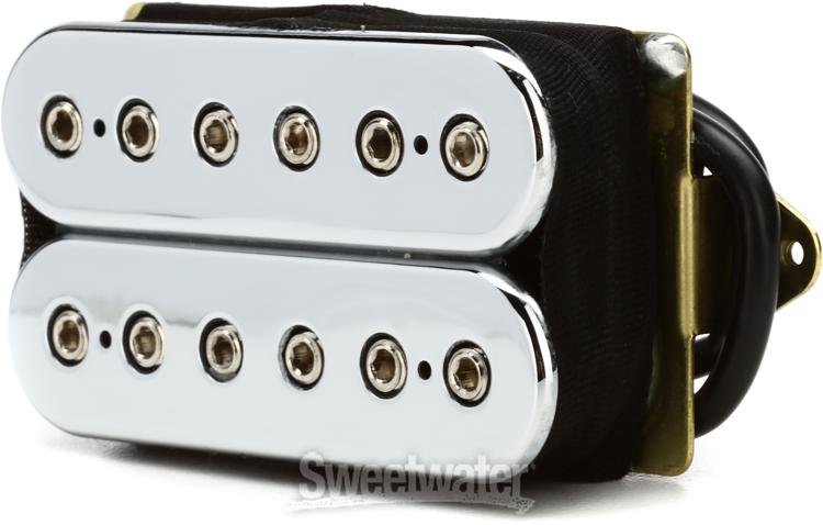 DiMarzio DP100 Super Distortion Bridge/Neck Humbucker Pickup - Chrome ...