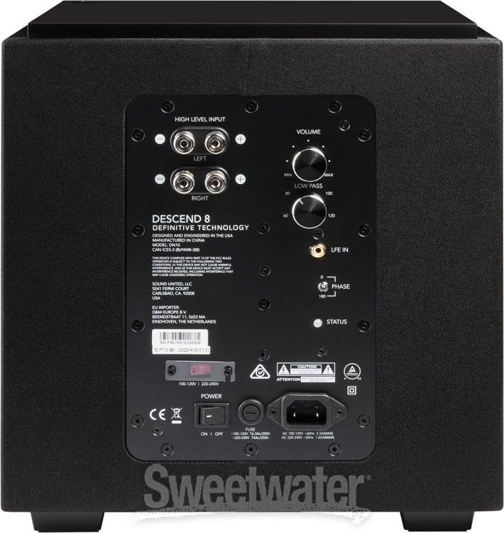 Definitive Technology Descend DN8 Ultra-Performance 8-inch 500-watt ...