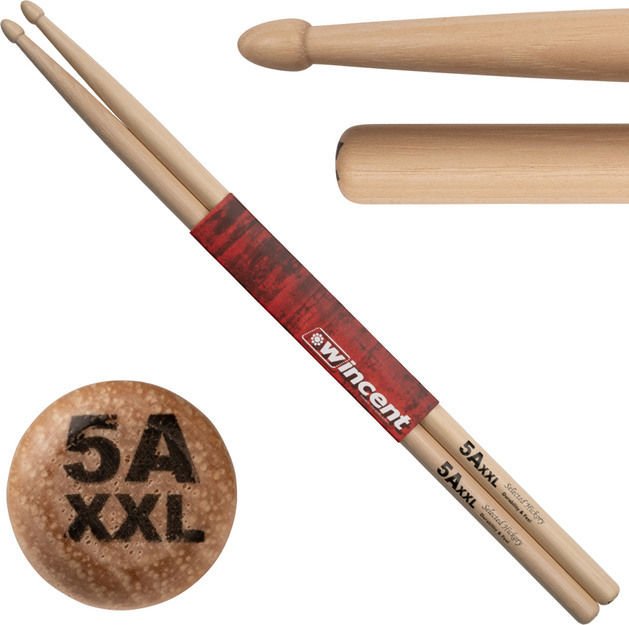 Wincent Hickory Drumsticks - 5AXXL - Wood Tip | Sweetwater