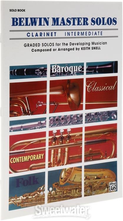 Alfred Belwin Master Solos, Volume 1: Clarinet - Intermediate | Sweetwater