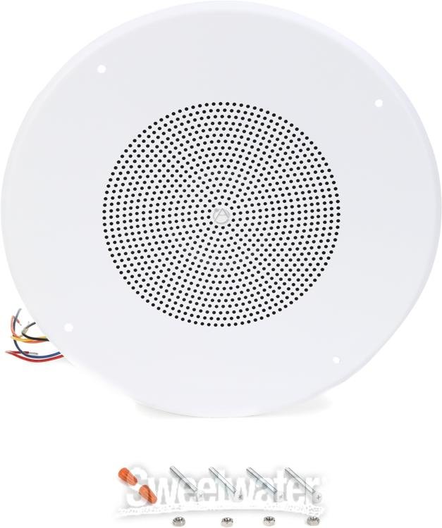 AtlasIED GD87W 8-inch 8W 70V Ceiling Speaker - White | Sweetwater