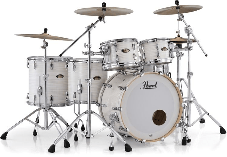 Pearl Masters Maple/Gum MMG924XSP/C 4-piece Shell Pack - Silver White ...