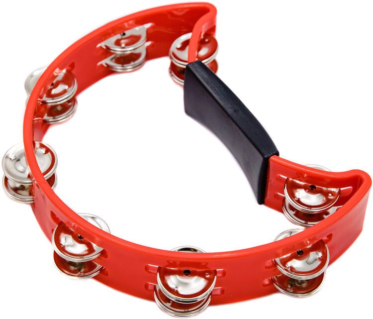 Cardinal Percussion Double-row Tambourine - Red | Sweetwater