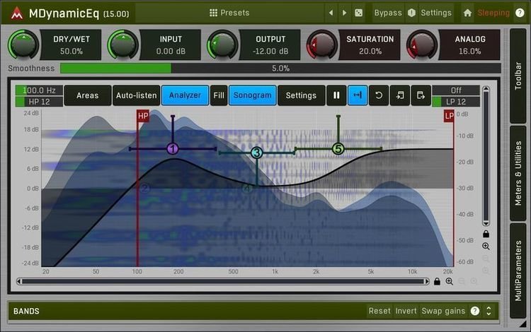 MeldaProduction MDynamicEq Dynamic EQ Plug-in | Sweetwater