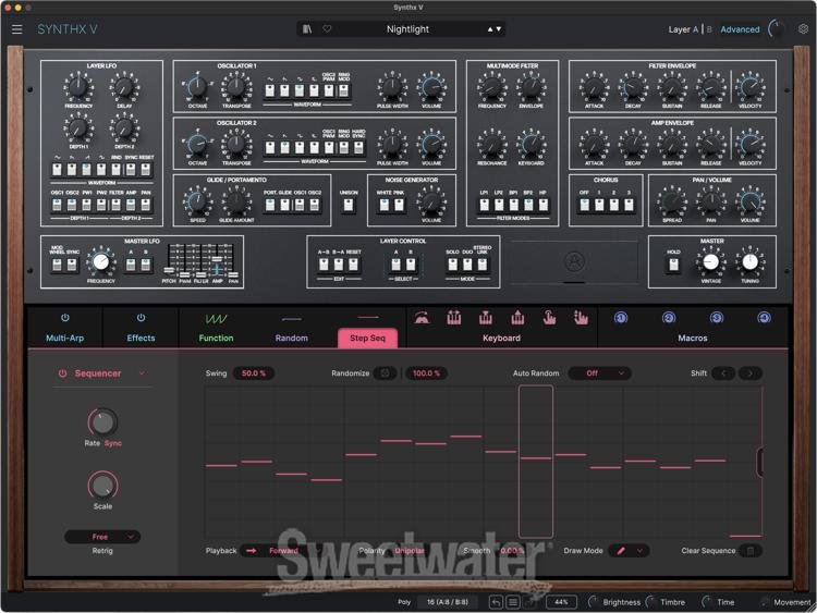 Arturia Synthx V Analog Synthesizer Plug-in | Sweetwater