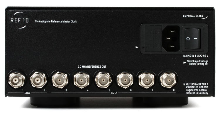Mutec REF 10 - 10 MHz Reference Master Clock | Sweetwater