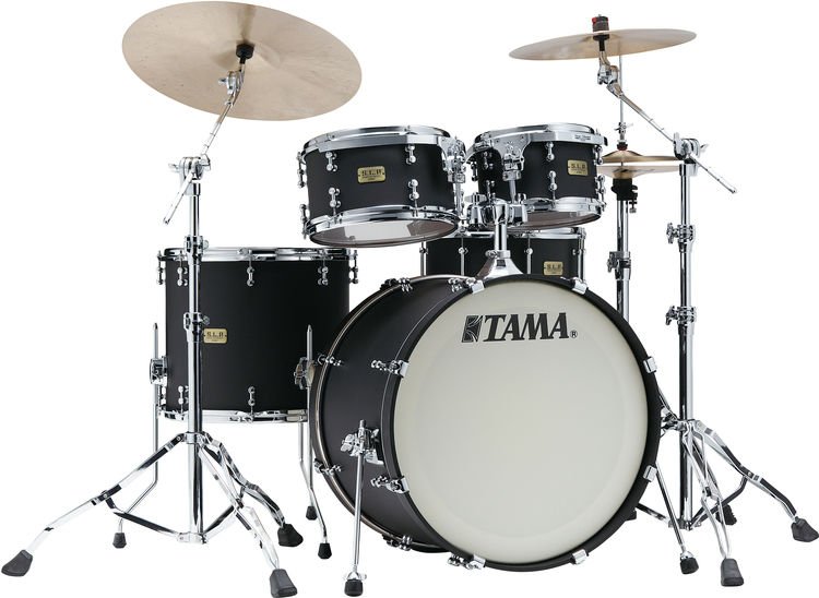 Tama S.L.P. Dynamic Kapur LKP42HTS 4-piece Shell Pack - Flat Black ...