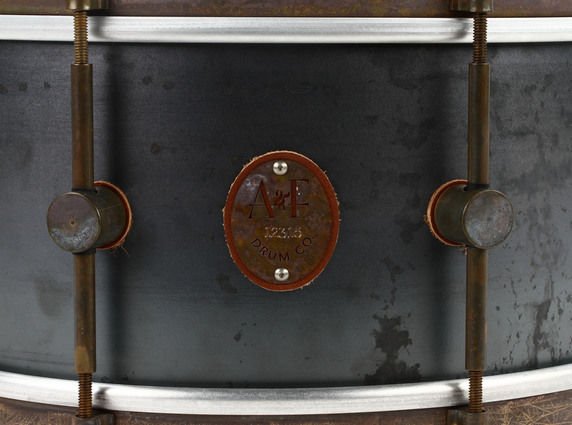 A&F Drum Company Raw Steel Snare Drum - 6.5 x 14-inch | Sweetwater