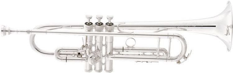 King 2055 Silver Flair Intermediate Bb Trumpet - Silver-Plated with 1st ...