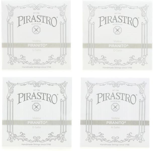 Pirastro Piranito Violin String Set - 4/4 Size Ball-end E | Sweetwater