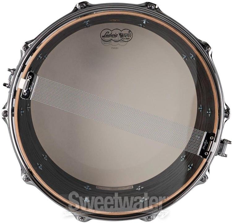 Ludwig Classic Oak Snare Drum - 8 inches x 14 inches, Night Oak ...