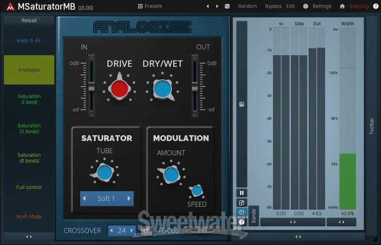 MeldaProduction MSaturatorMB Saturation Plug-in | Sweetwater