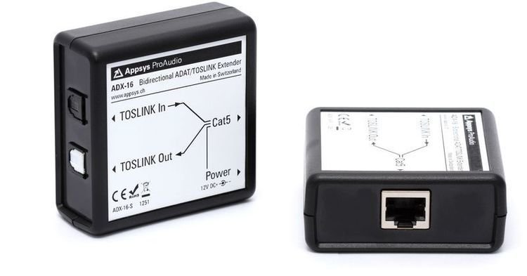 Appsys ADX-16 Kit ADAT Cat 5 Extender | Sweetwater