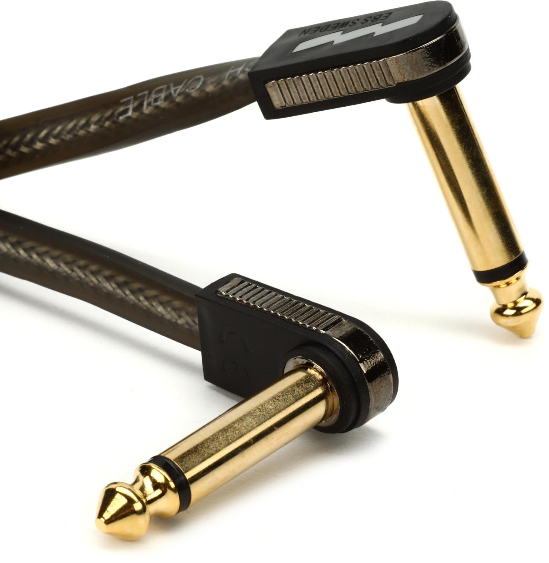 20 pcs Top Grade 1/4" RT Angle Guitar Effect Patch Cable Mono Plugs USA ...