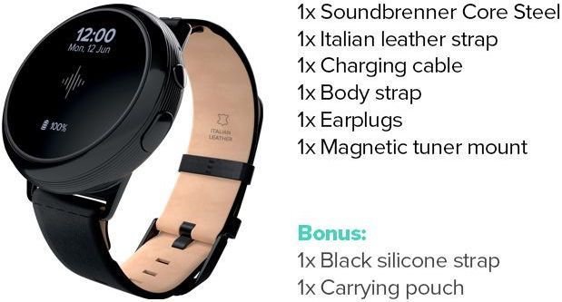 Soundbrenner Core Steel Musician's Smartwatch - Limited Edition ...