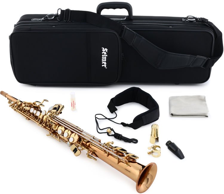 Selmer SSS411 Soprano Saxophone - Rose Brass Body with Yellow Brass ...