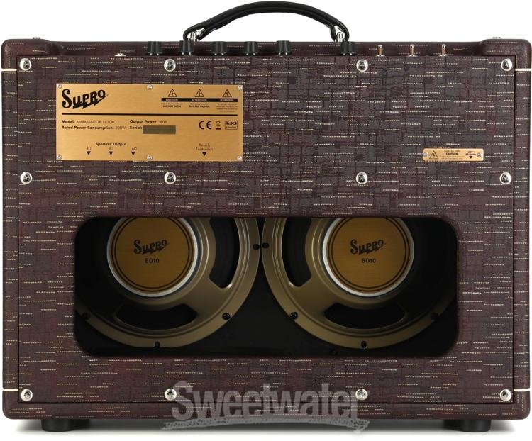 Supro Ambassador Custom 2 x 10-inch 50-watt Tube Combo Amplifier ...