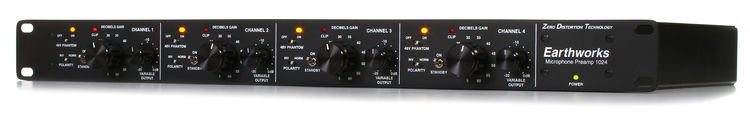 Earthworks 1024 4-channel Microphone Preamp | Sweetwater