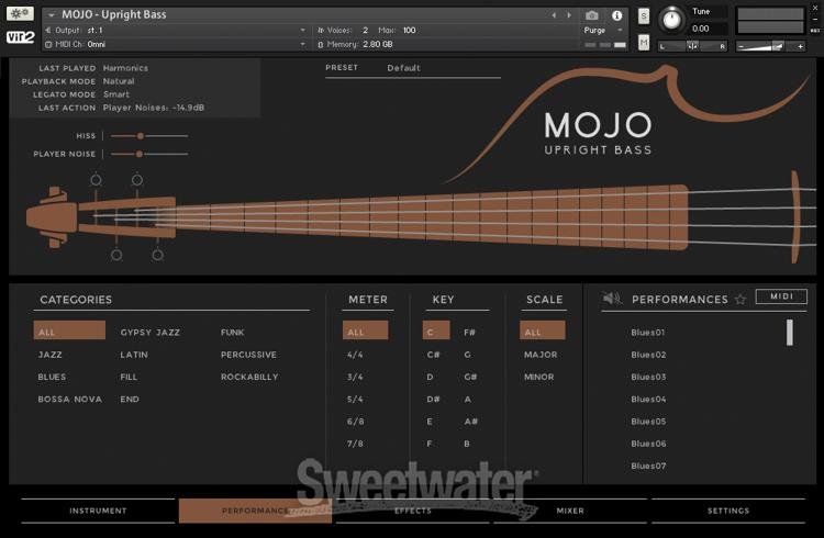 Vir2 MOJO Upright Bass Virtual Instrument Software | Sweetwater