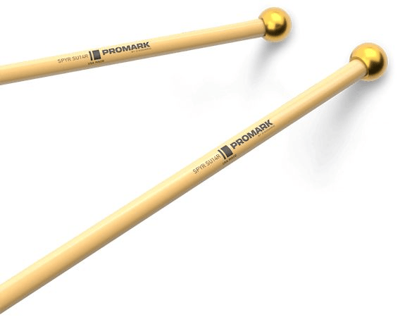 Promark SPYR SU14R Small Brass Bell Mallets | Sweetwater