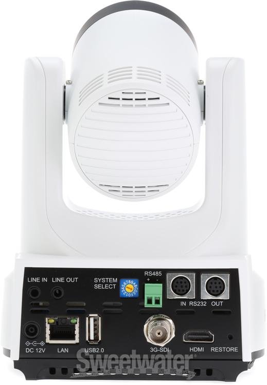 PTZOptics Link 4K 20x Optical Zoom PTZ Camera - White | Sweetwater