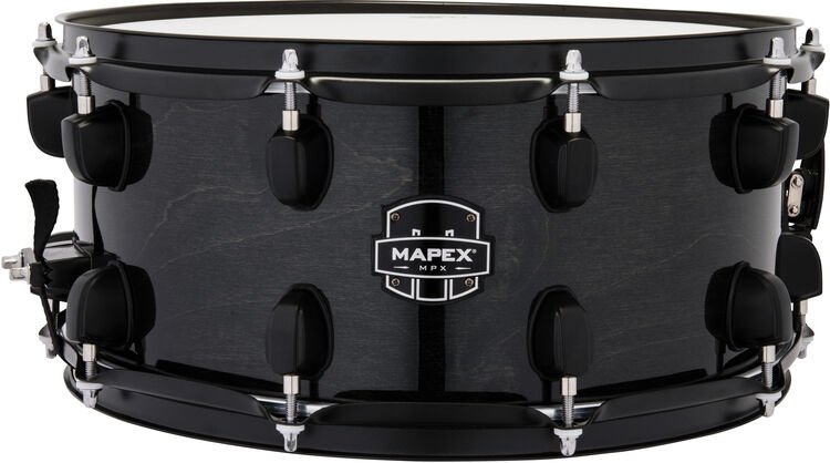 Mapex MPX Maple/Poplar Snare Drum - 6.5 x 14-inch - Black with Black ...
