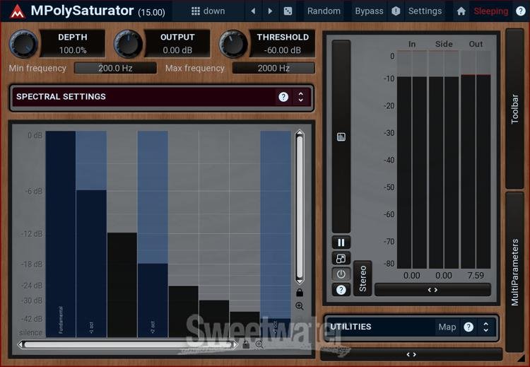 MeldaProduction MPolySaturator Spectral Saturation Plug-in | Sweetwater