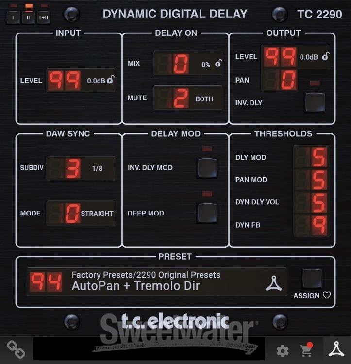 TC Electronic TC2290 Dynamic Digital Delay Plug-in | Sweetwater